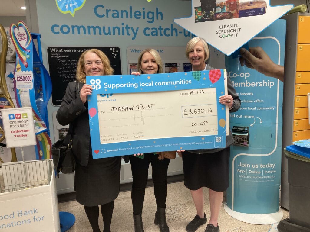 Co-op Local Community Fund Donation | Jigsaw Trust